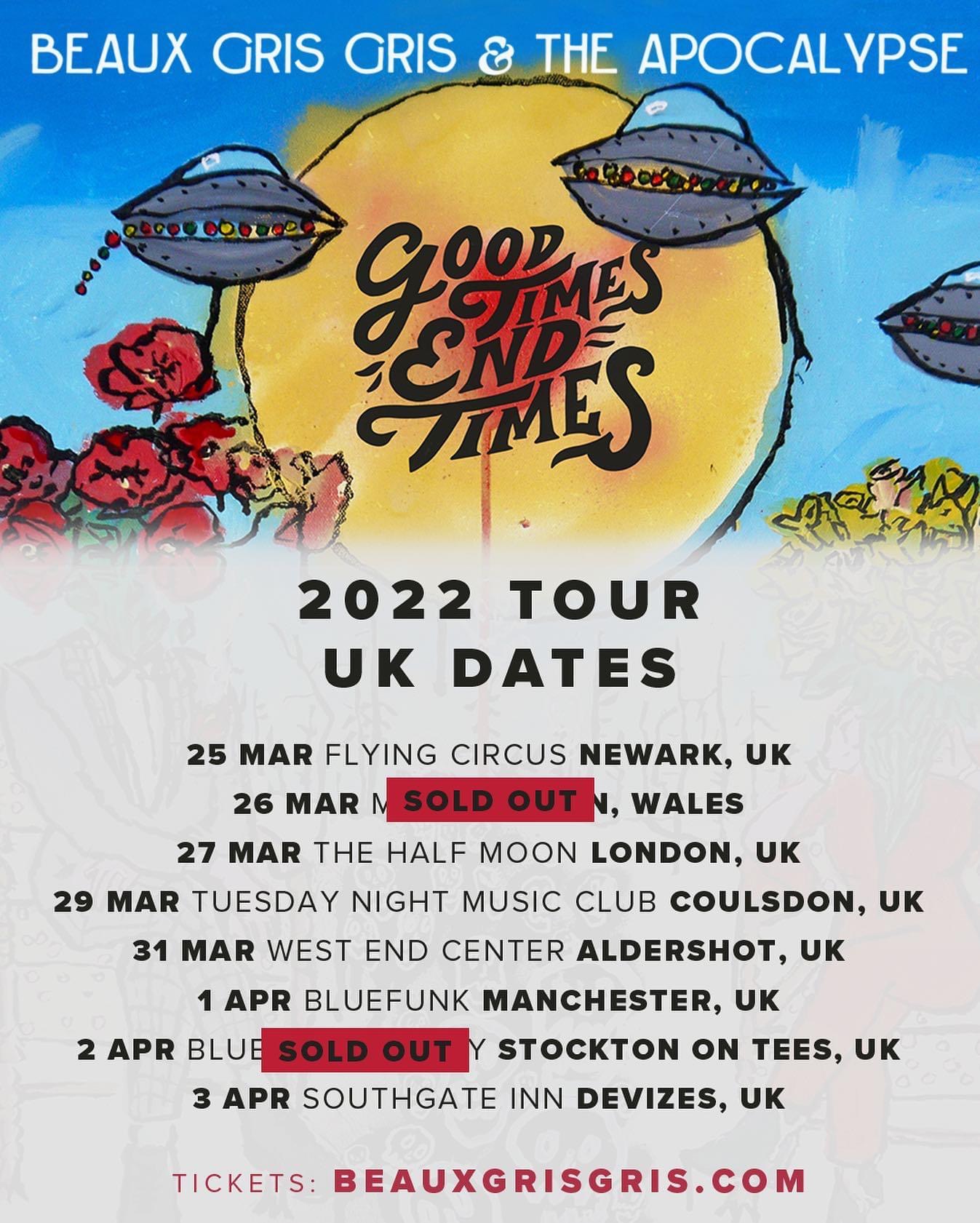 Gig Review : Beaux Gris Gris & The Apocalyse @ The Flying Circus ...