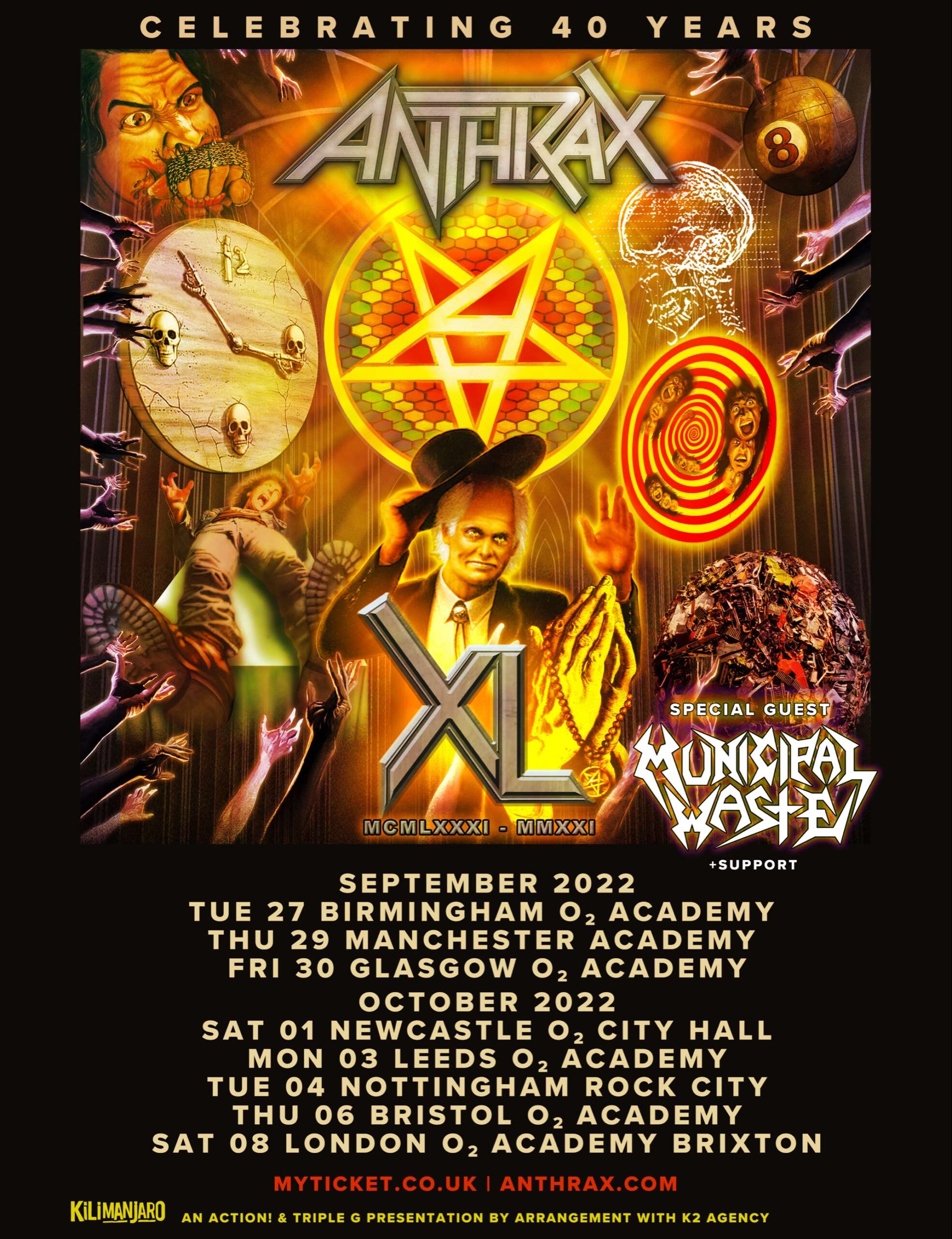 ANTHRAX – announce ‘XL’ 40th anniversary livestream concert release ...