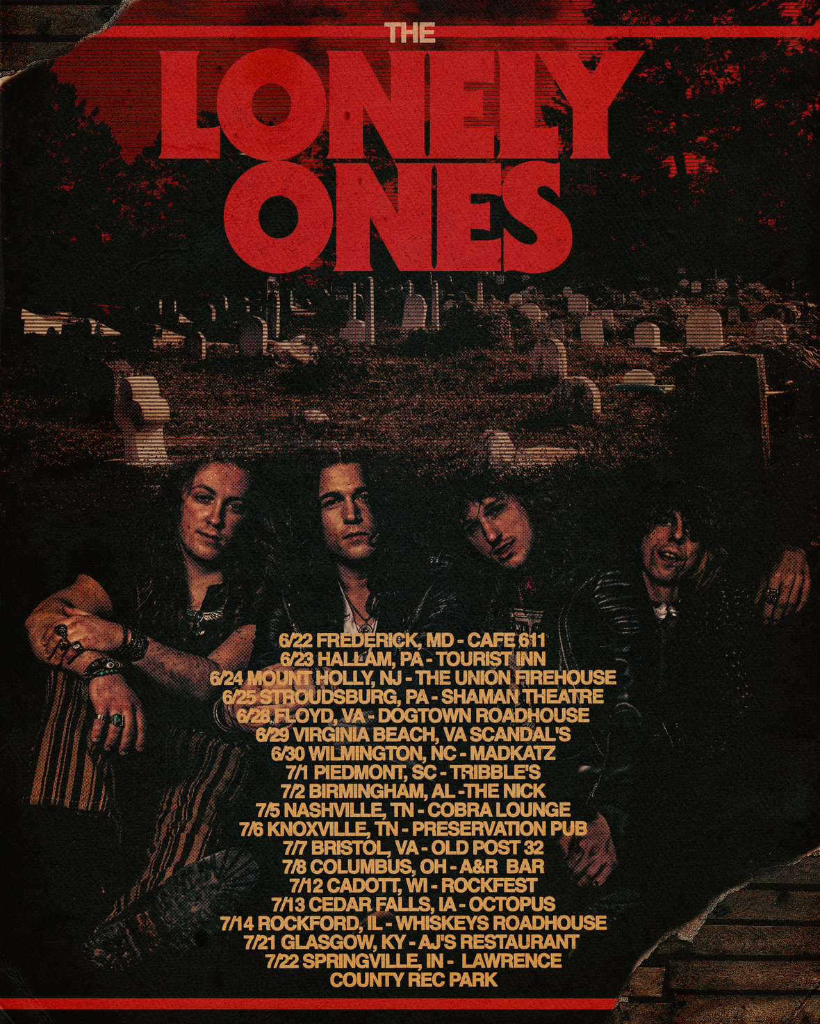 THE LONELY ONES Announce New Tour Dates This Summer! – Metal Planet Music