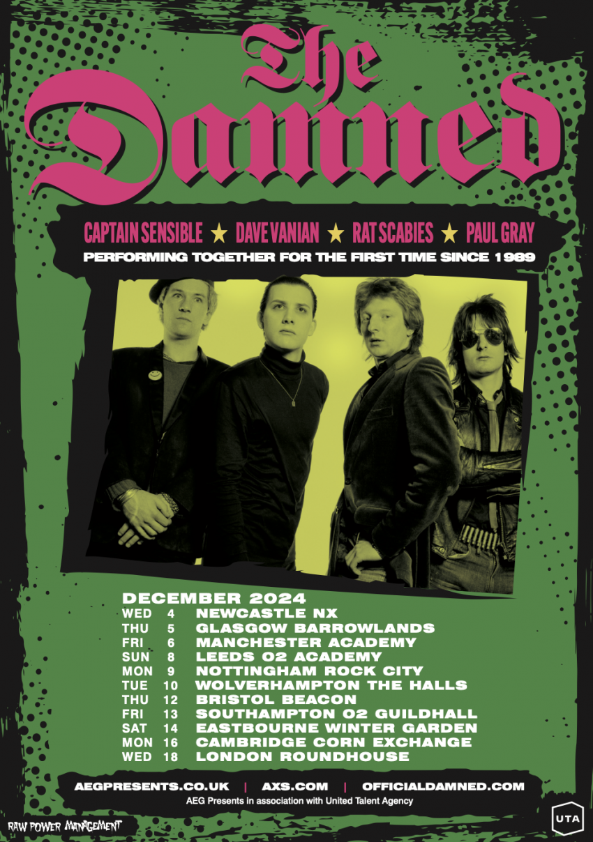The Damned announce 2024 UK Tour and return of Rat Scabies – Metal ...