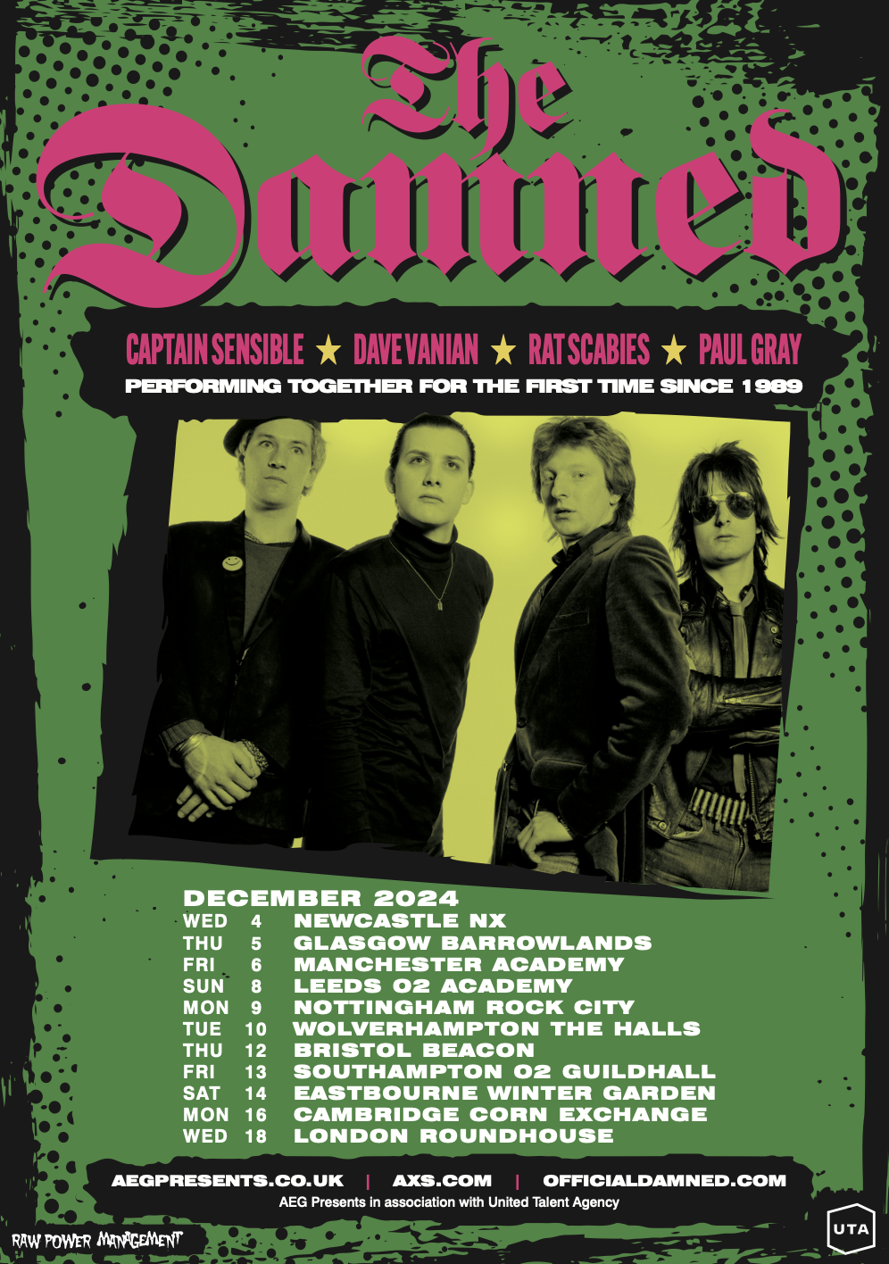 The Damned announce 2024 UK Tour and return of Rat Scabies – Metal ...