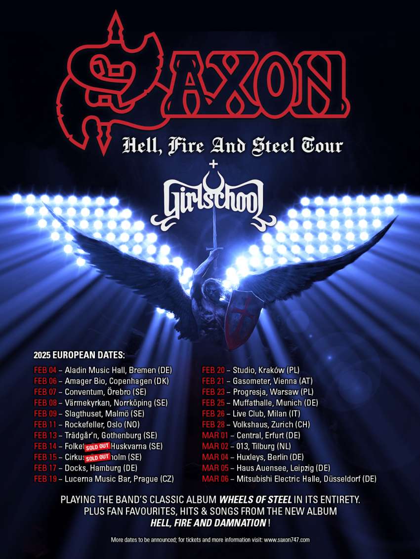Saxon – Announce Girlschool As Main Tour Support – Metal Planet Music