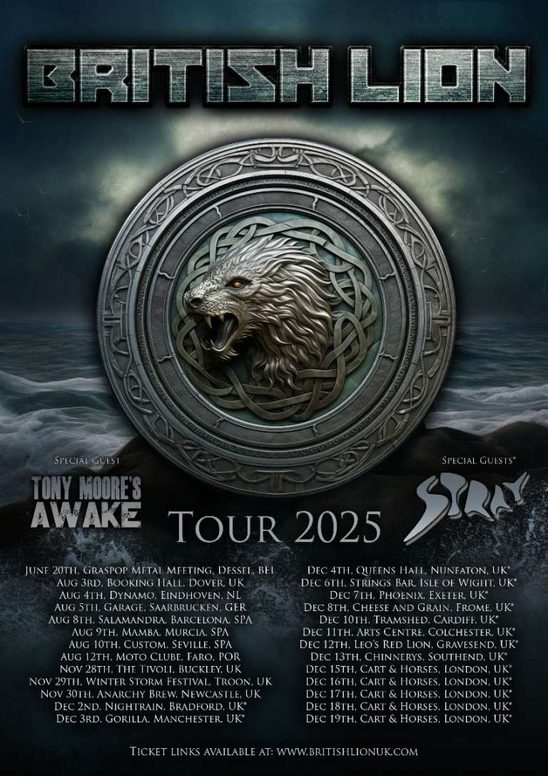 BRITISH LION announce 2025 headline tour dates – Metal Planet Music