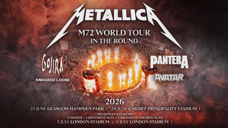 METALLICA M72 WORLD TOUR 2026 EUROPEAN AND UK DATES ANNOUNCED – Metal ...