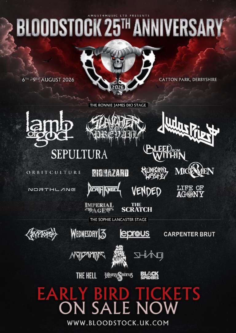 BLOODSTOCK announces 25 bands for 25th anniversary in 2026 inc all ...