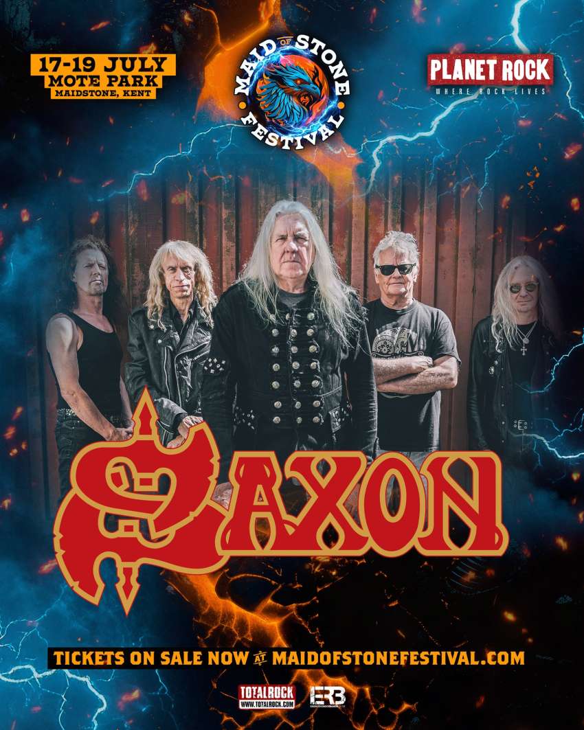 SAXON HEADLINE MAID OF STONE 2026 – Metal Planet Music
