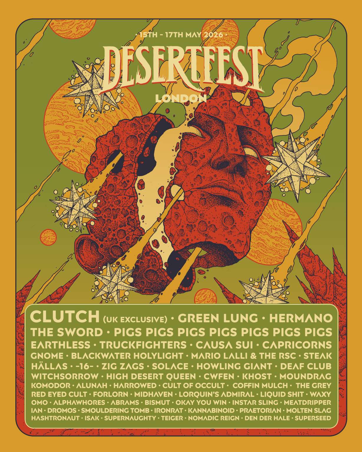Desertfest London announces Clutch as final headliners plus 22 new ...
