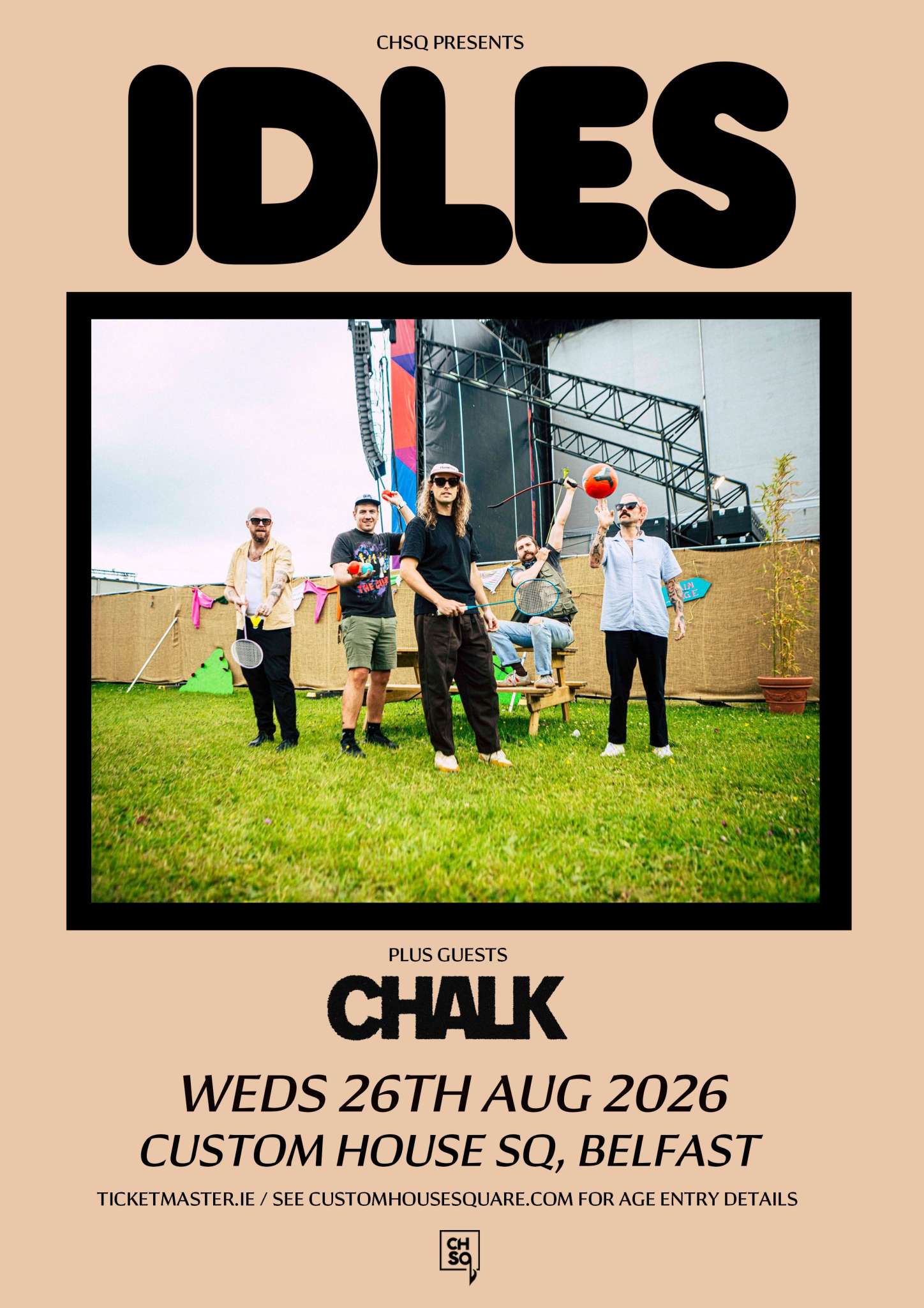IDLES ANNOUNCE CHSQ, BELFAST SHOW ON WEDNESDAY 26TH AUGUST | ON SALE ...