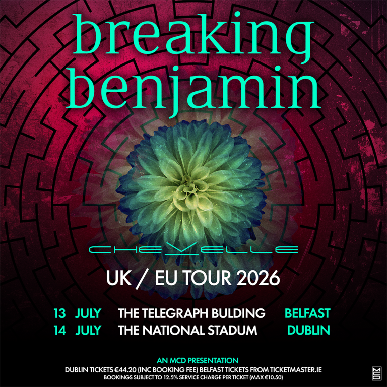 BREAKING BENJAMIN: THE TELEGRAPH BUILDING, BELFAST: 13 July 2026 ...