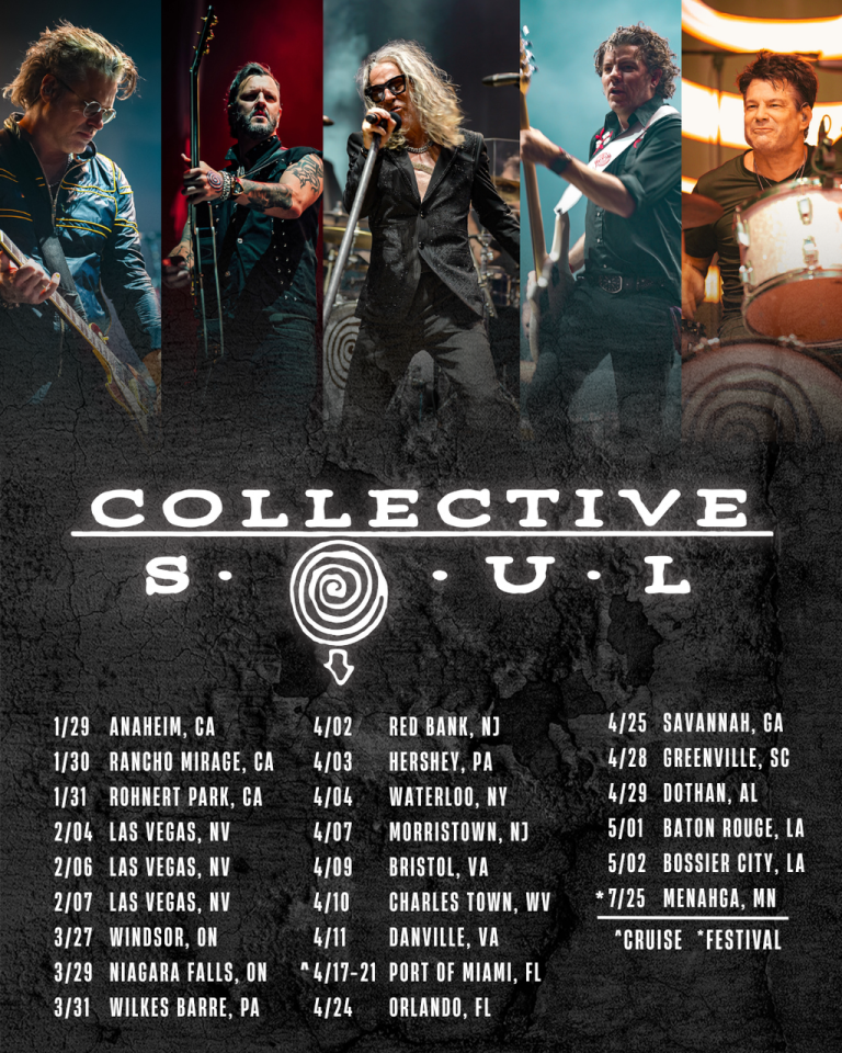 COLLECTIVE SOUL Announces U.S. Headline Tour With New Shows For 2026 ...