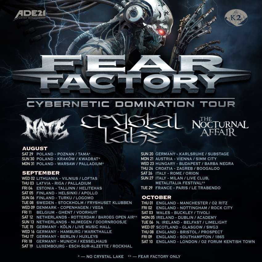 Fear Factory announce UK and Irish tour – Metal Planet Music